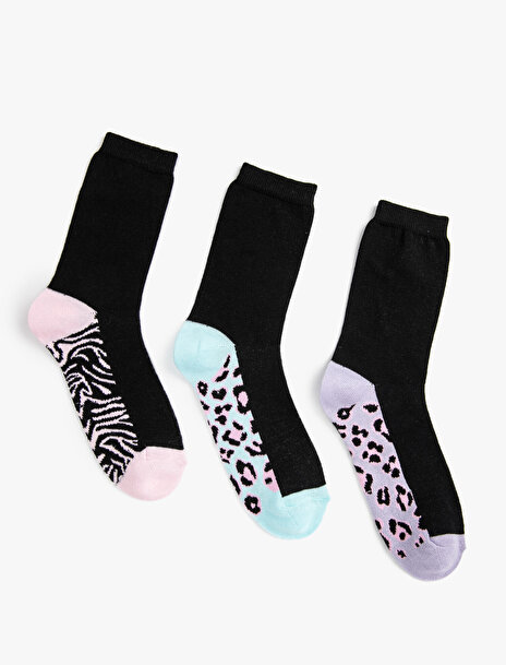 Koton Kadın Leopar Desenli Kadın Çorap Seti