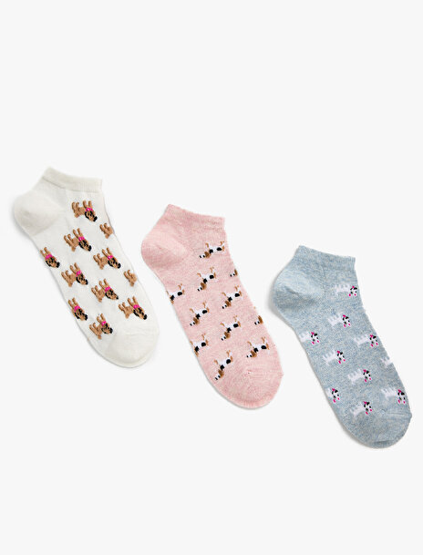 Koton Kadın Köpek Baskılı Çorap