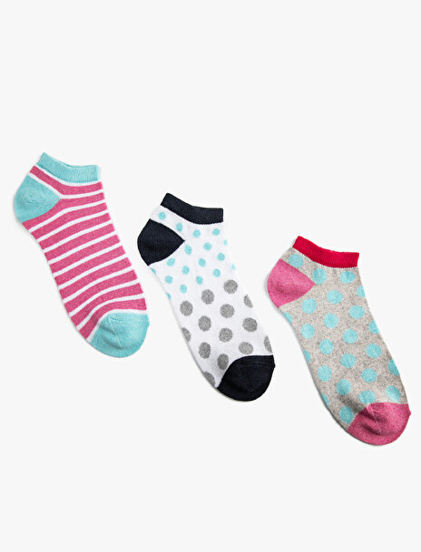 Koton Kadın 3'lü Puantiyeli Çorap Seti