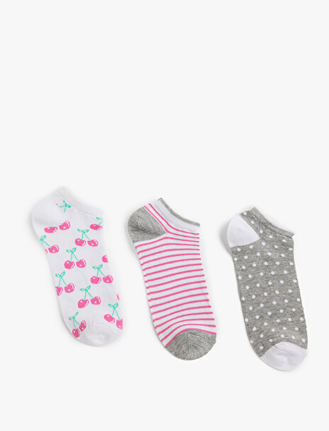 Koton Kadın Kiraz Baskılı Çorap Seti