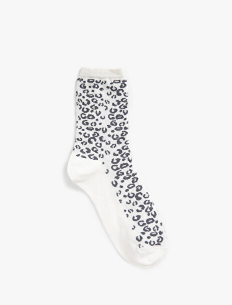Koton Kadın Leopar Desenli Kadın Çorap