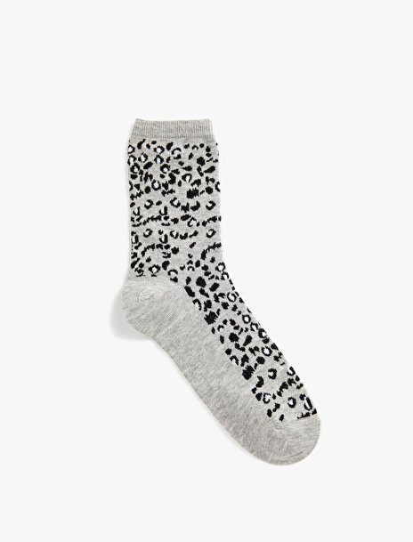 Koton Kadın Leopar Desenli Kadın Çorap