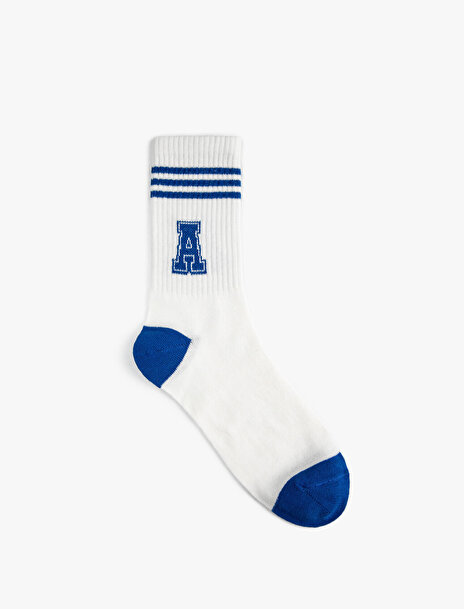 Koton Kadın A Harfi Baskılı Çorap