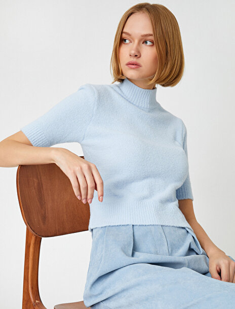 Koton Kadın Yarım Kollu Triko Kazak