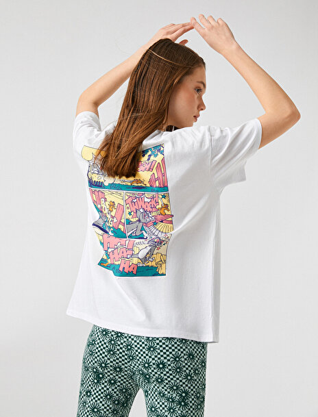 Koton Ole Genç Kız Tom&Jerry Lisanslı Kısa Kollu Tişört