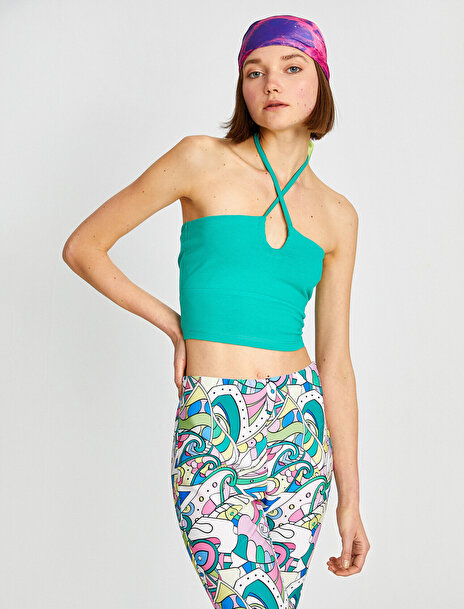 Koton Kadın Çapraz Bağlamalı Crop Atlet