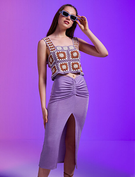 Koton Kadın Kroşe Tığ İşi Atlet