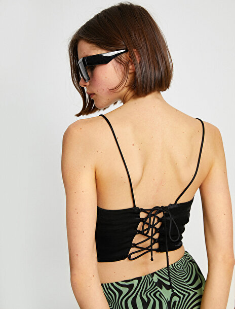 Koton Kadın Sırt Detaylı Crop Atlet