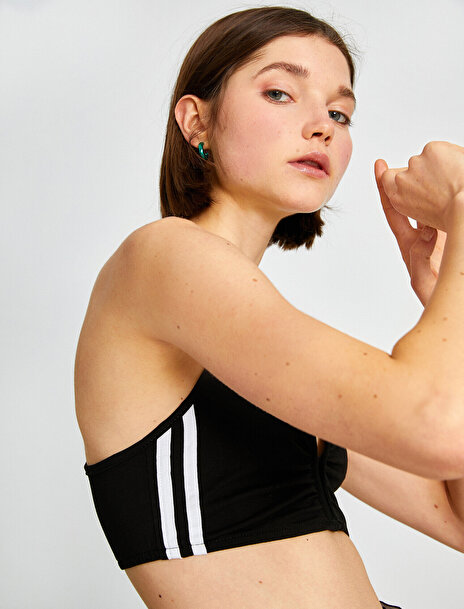 Koton Kadın Şeritli Crop Atlet