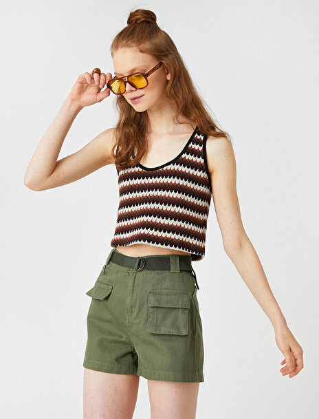 Koton Kadın Kargo Cepli Şort