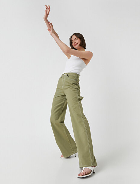 Koton Kadın Wide Leg Cargo Pantolon - Bianca Jean