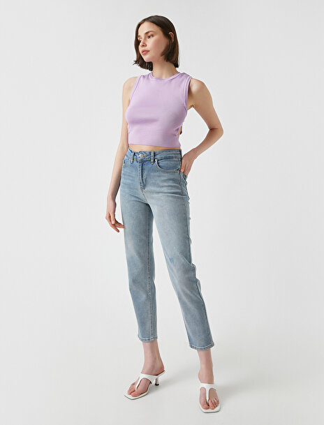 Koton Kadın Slim Straight Fit Kot Pantolon- Eve Slim Jean Koton Kadın Slim Straight Fit Kot Pantolon- Eve Slim Jean