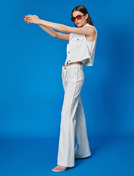 Koton Kadın Flare Fit Kot Pantolon - Victoria Jean