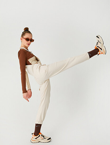 Koton Kadın Cepli Kot Tulum