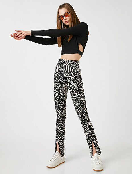 Koton Ole Genç Kız Yüksek Bel Slim Fit Pantolon