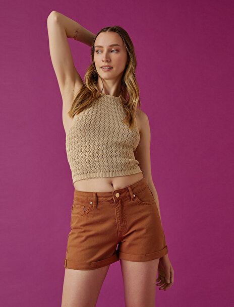 Koton Kadın Ece Sükan X Koton - Cepli Jean Short Koton Kadın Ece Sükan X Koton - Cepli Jean Short