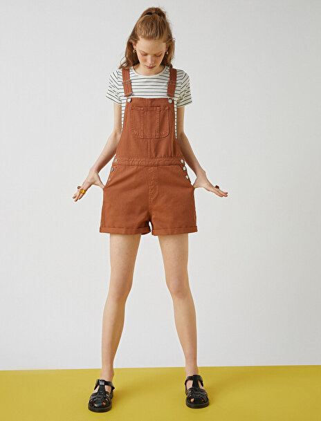 Koton Kadın Cepli Şort Tulum