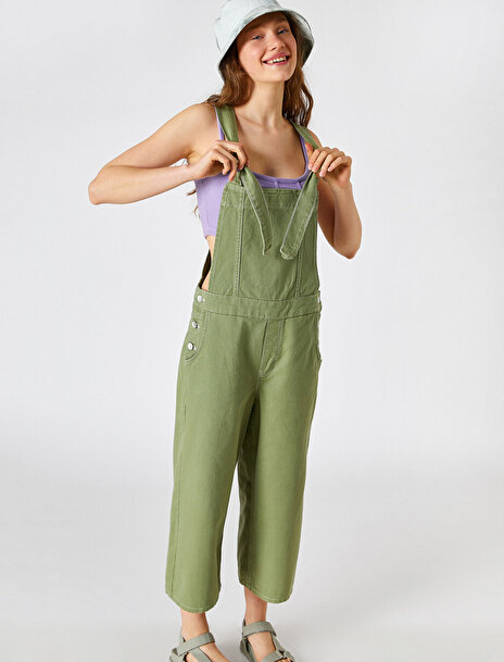 Koton Kadın Kapri Salopet Cepli