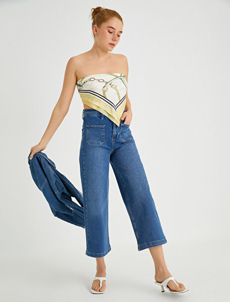 Koton Kadın Culotte Kot Pantolon - Sandra Jean