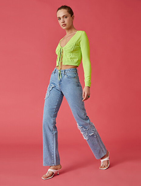 Koton Kadın Flare Fit Kot Pantolon - Victoria Jean