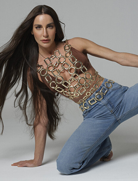 Koton Kadın Ece Sükan X Koton - Bol Paçalı Jean Pantolon