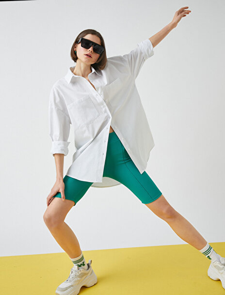 Koton Kadın Oversize Poplin Gömlek