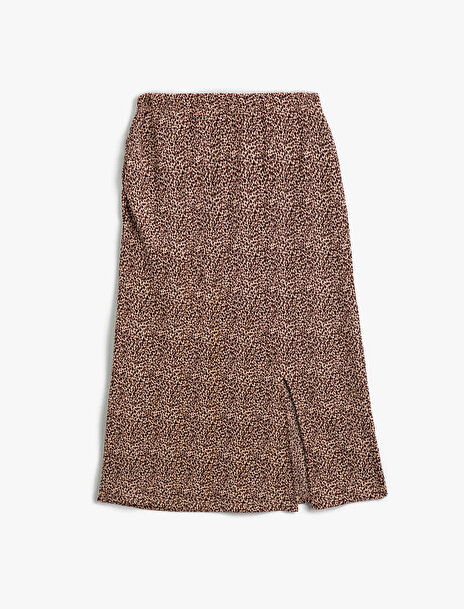 Koton Kadın Yırtmaçlı Midi Etek