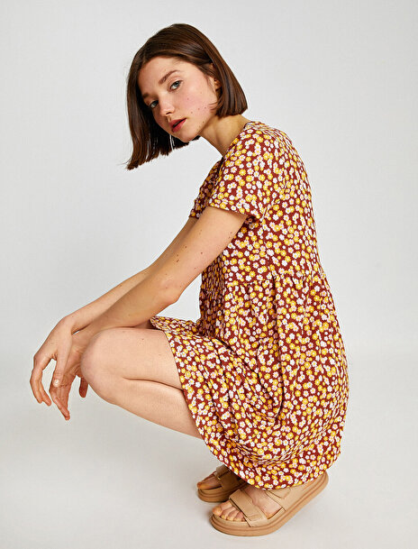 Koton Kadın Kısa Kollu Mini Elbise