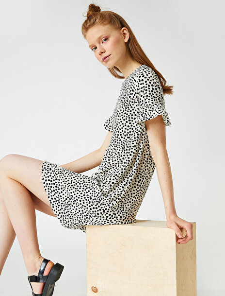 Koton Kadın Puantiyeli Mini Elbise