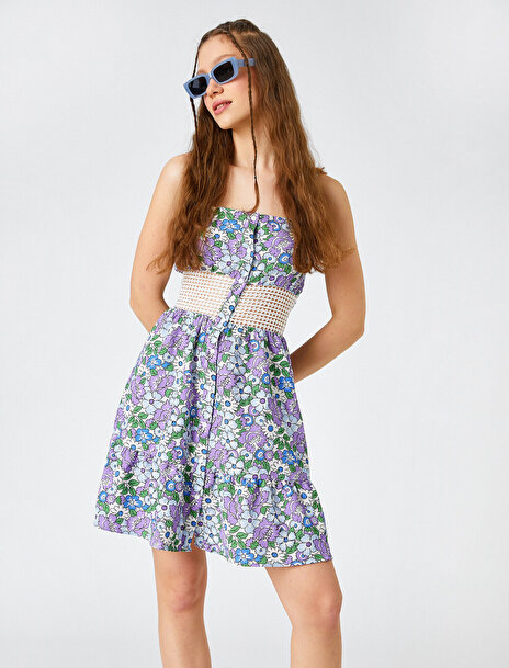 Koton Kadın İnce Askılı Mini Elbise