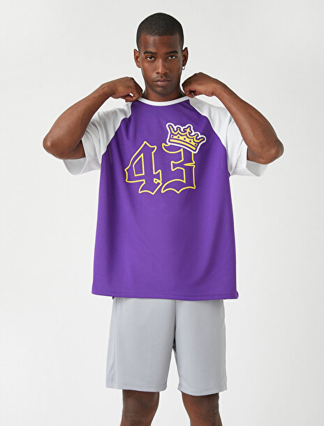 Koton Erkek Baskılı Basketbol Spor Tişört