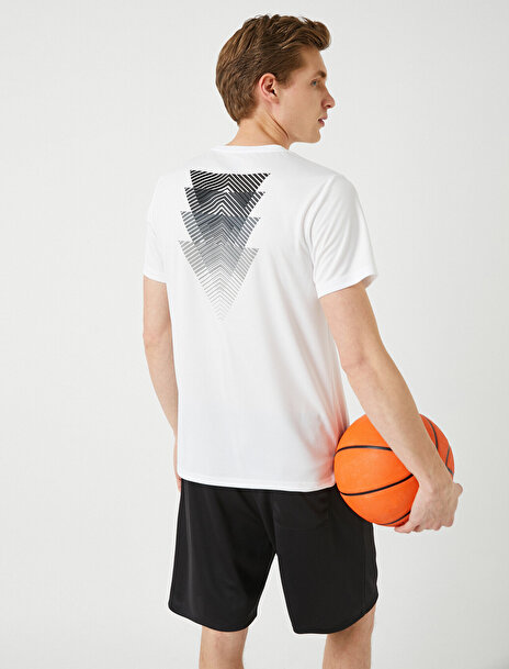 Koton Erkek Arkası Baskılı Spor Tişört