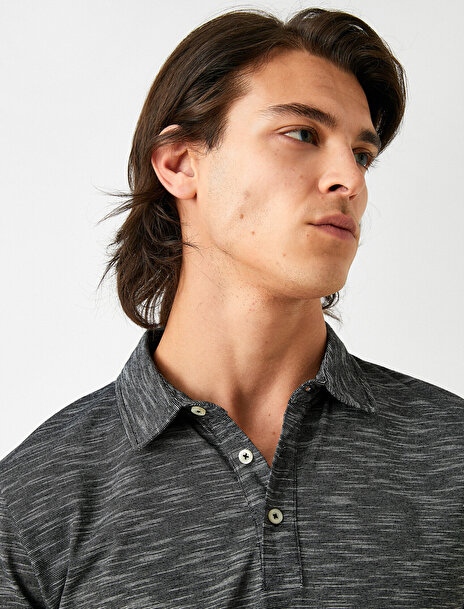 Koton Erkek Kırçıllı Polo Yaka Tişört