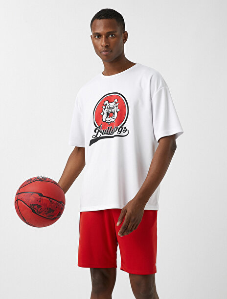 Koton Erkek Baskılı Tişört Yuvarlak Yaka Kısa Kollu