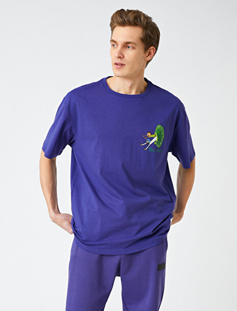 Koton Erkek Rick and Morty Oversize Tişört Lisanslı Baskılı Koton Erkek Rick and Morty Oversize Tişört Lisanslı Baskılı