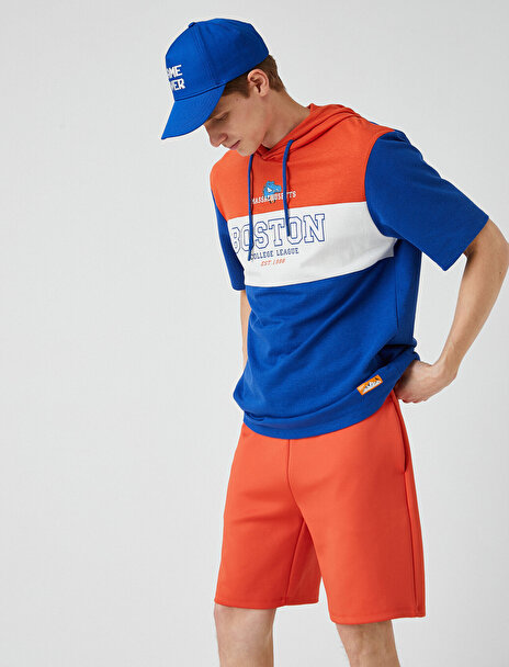 Koton Erkek Oversize Kapşonlu Basketbol Tişört