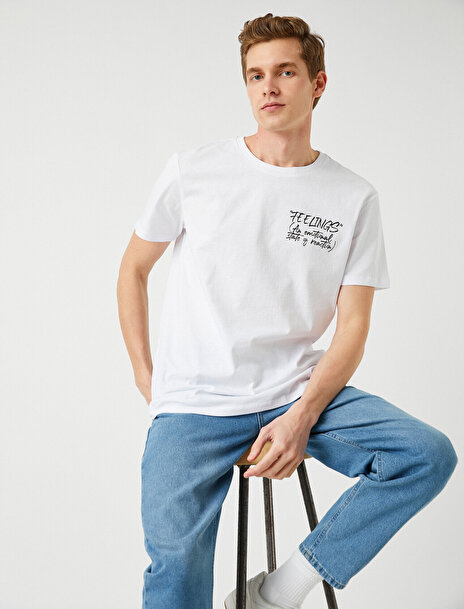 Koton Erkek Minimal Baskılı Tişört