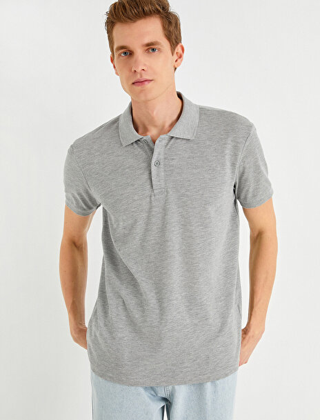 Koton Erkek Kırçıllı Polo Yaka Tişört