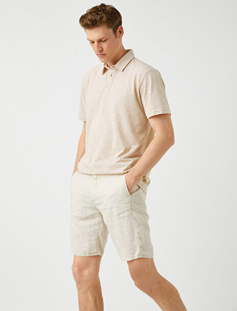 Koton Erkek Kırçıllı Polo Yaka Tişört