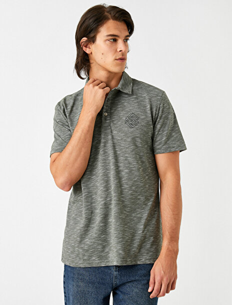 Koton Erkek Kırçıllı Polo Yaka Tişört