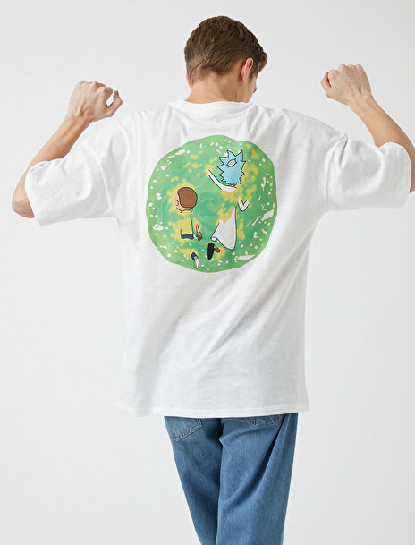Koton Erkek Rick and Morty Oversize Tişört Lisanslı Baskılı Koton Erkek Rick and Morty Oversize Tişört Lisanslı Baskılı