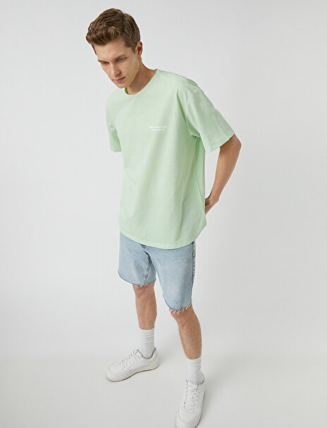 Koton Erkek Minimal Baskılı Oversize Tişört