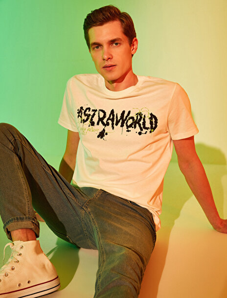 Koton Erkek Slim Fit Baskılı Tişört