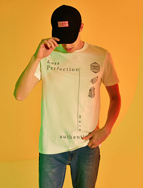 Koton Erkek Slim Fit Baskılı Tişört
