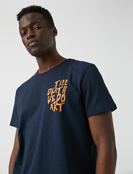 Koton Erkek Etiketli Baskılı Tişört