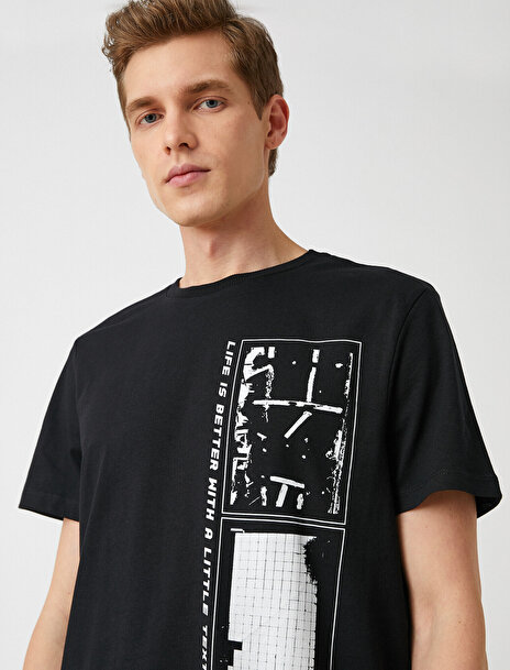 Koton Erkek Regular Fit Baskılı Tişört