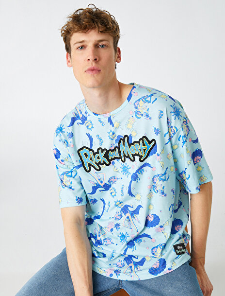 Koton Erkek Rick and Morty Oversize Tişört Lisanslı Baskılı Koton Erkek Rick and Morty Oversize Tişört Lisanslı Baskılı