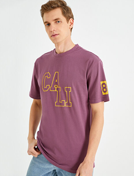 Koton Erkek Kolej Baskılı Oversize Tişört