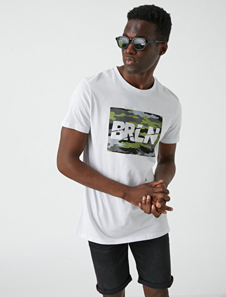 Koton Erkek Kamuflaj Baskılı Tişört