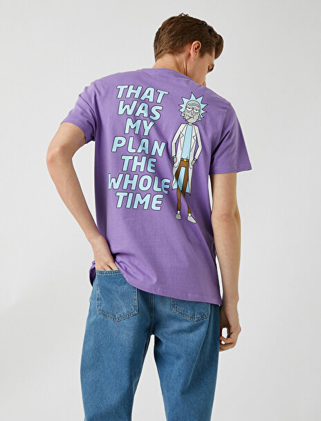 Koton Erkek Rick and Morty Tişört Lisanslı Baskılı